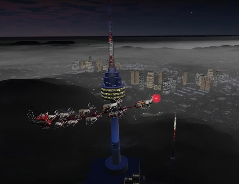 Santa circles Seoul landmarks, heads to Pyongyang after Jeju