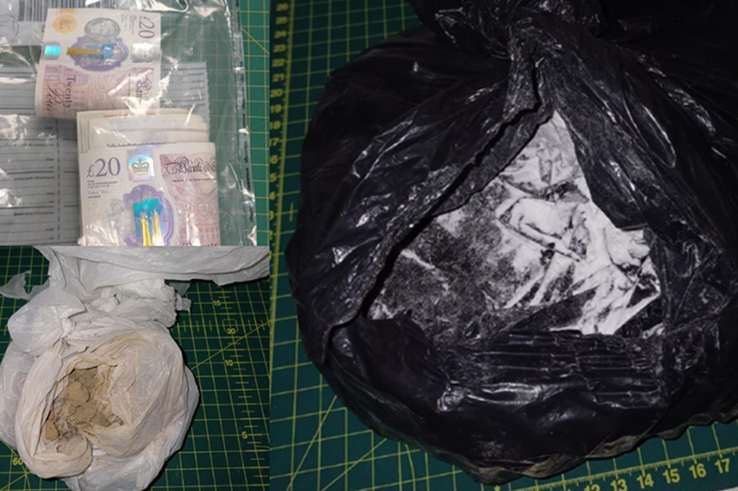 Cops in Christmas drugs bust as images show haul of coke and cash