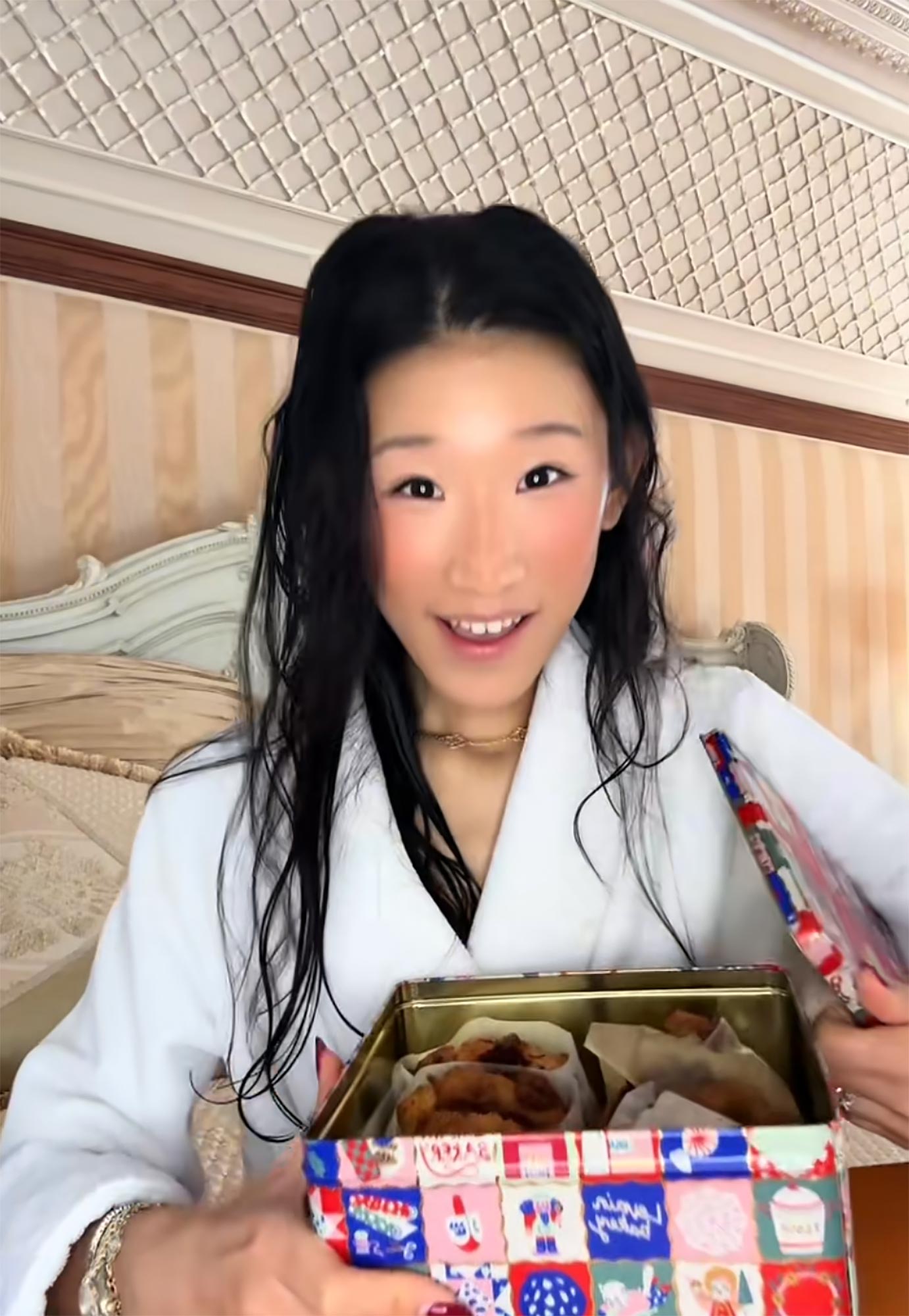 Becca Bloom's husband flies in her favorite cookies from NYC for Christmas