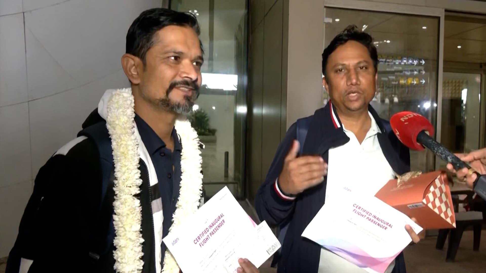 Passengers hail warm welcome as first flight lands at Navi Mumbai Airport