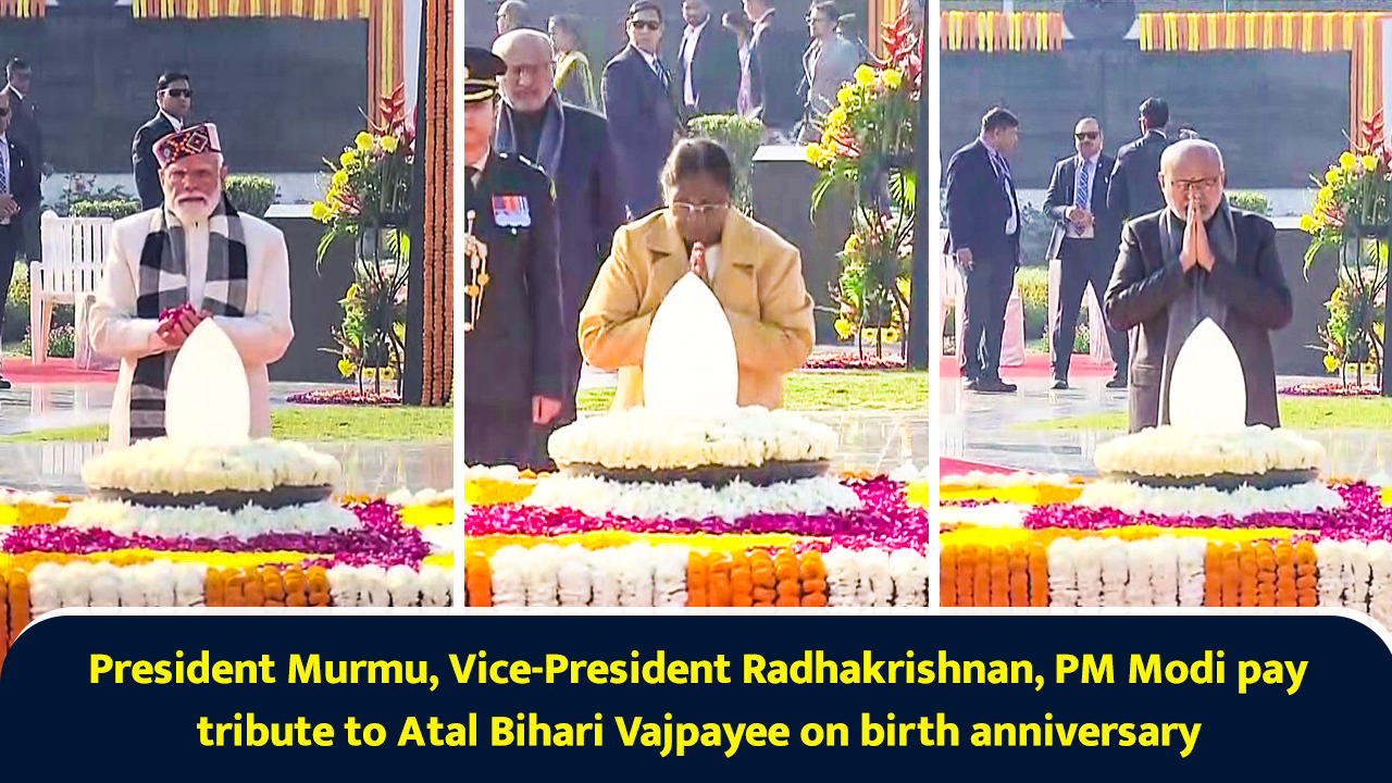 President Murmu, Vice-President Radhakrishnan, PM Modi pay tribute to ...