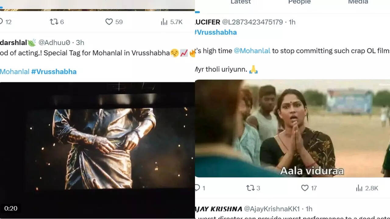 'Vrusshabha' Twitter review: Mohanlal’s film gets mixed responses ...