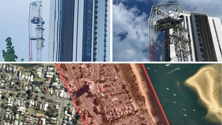 Warning after city smashed, crane toppled