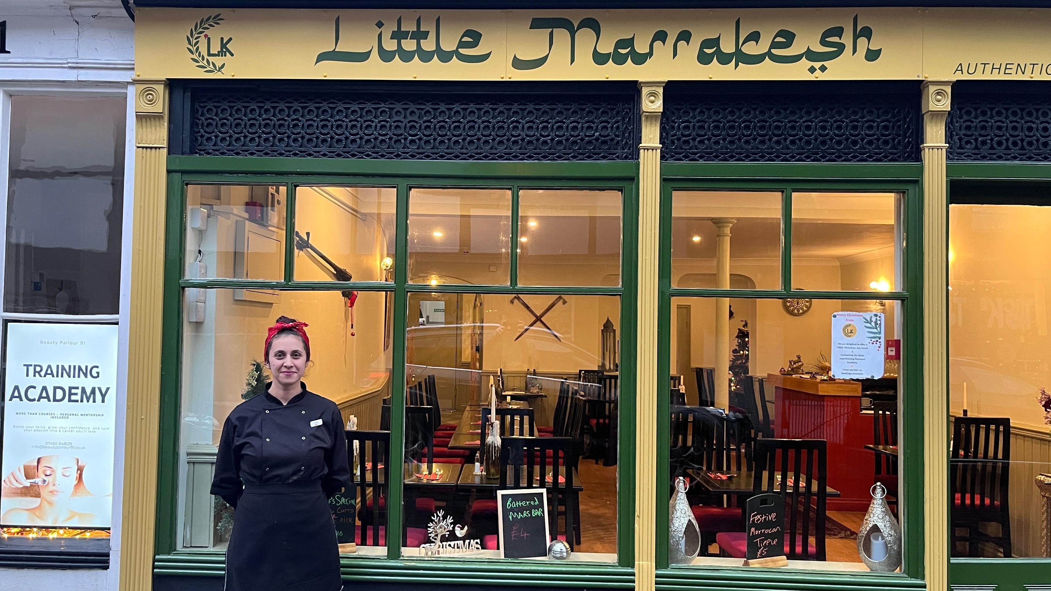 Moroccan restaurant hands out Christmas meals