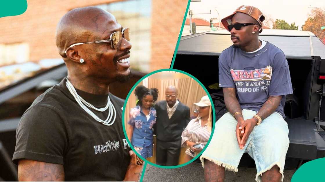 Nigerian singer Asake reconnects with his daughter and baby mama during ...