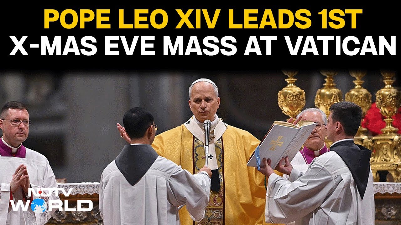 Christmas | Pope Leo XIV leads his first Christmas Eve mass as pope in ...