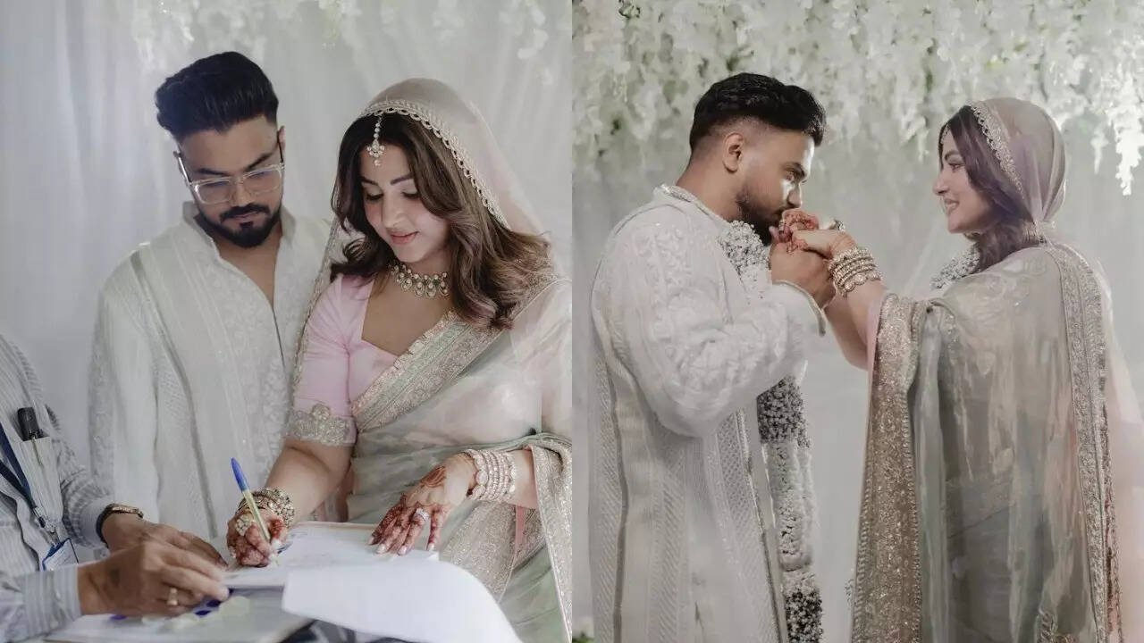 TV stars celebrating their first Christmas together as newlyweds: Hina ...