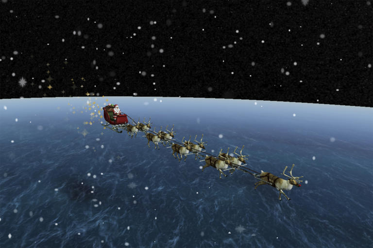 Santa is real after all: NORAD's tracker shows the jolly old man flying ...