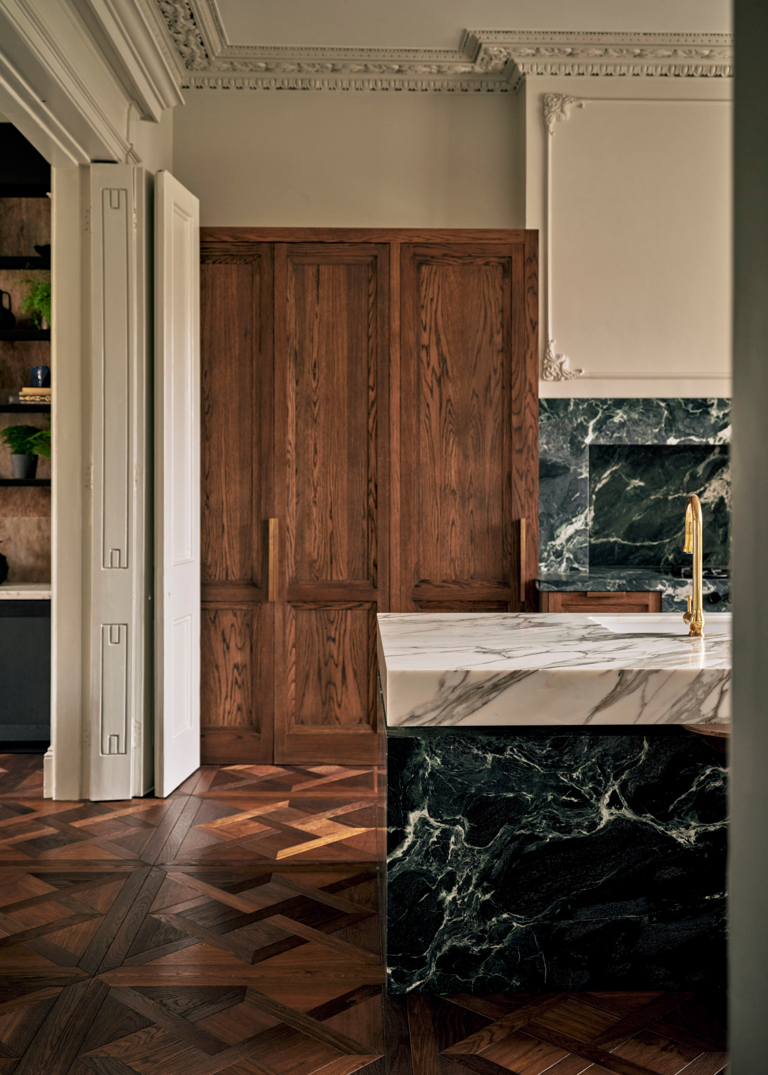 Modern design meets Victorian architecture in this Dublin kitchen
