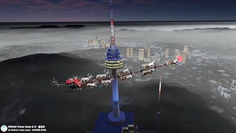 Santa is real after all: NORAD's tracker shows the jolly old man flying ...