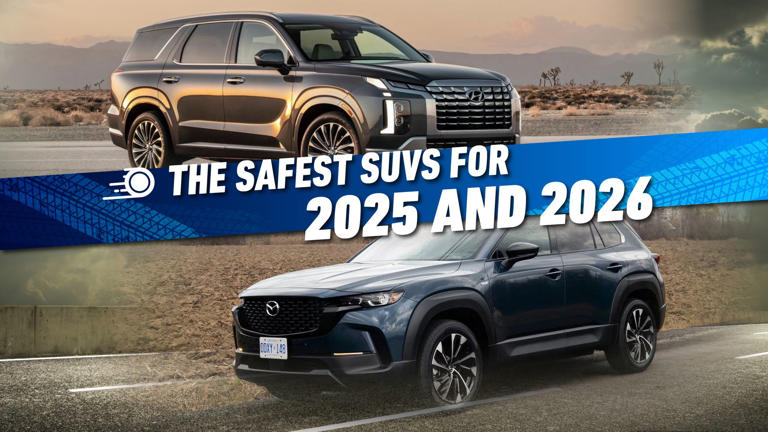 Top 10 safest SUVs for 2025 and 2026