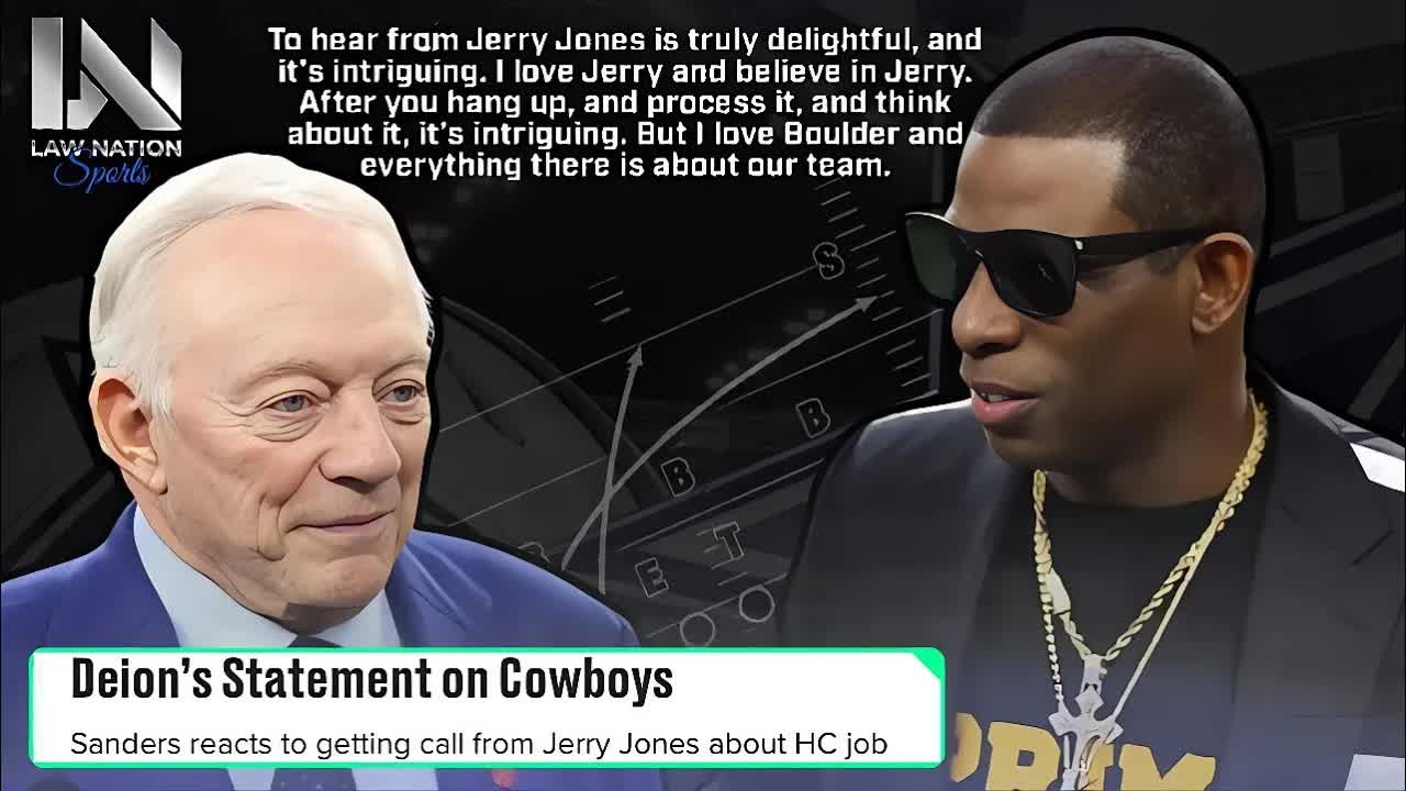 Coach Deion Sanders' statement on Cowboys' Jerry Jones' call about HC job