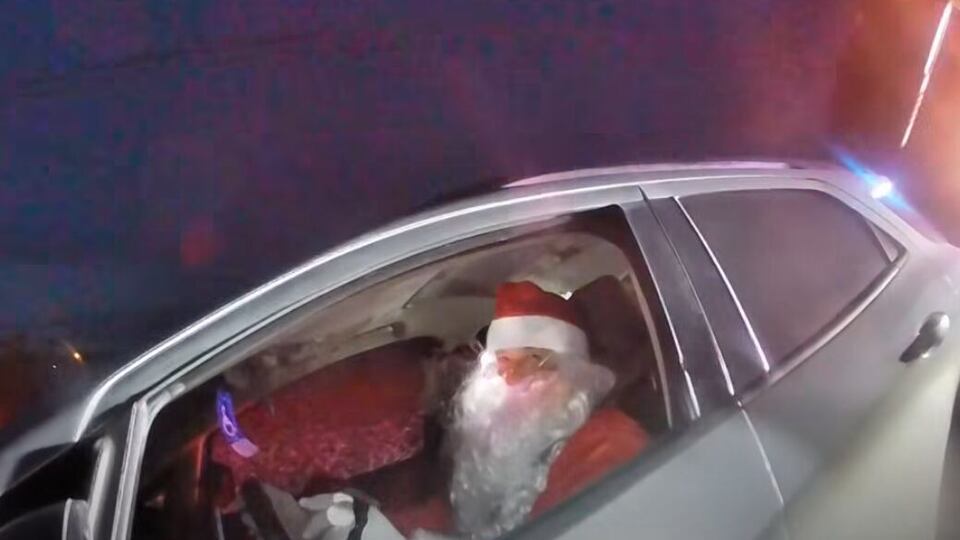 Ho ho hold on! Santa told to ‘sleigh down’ during holiday traffic stop