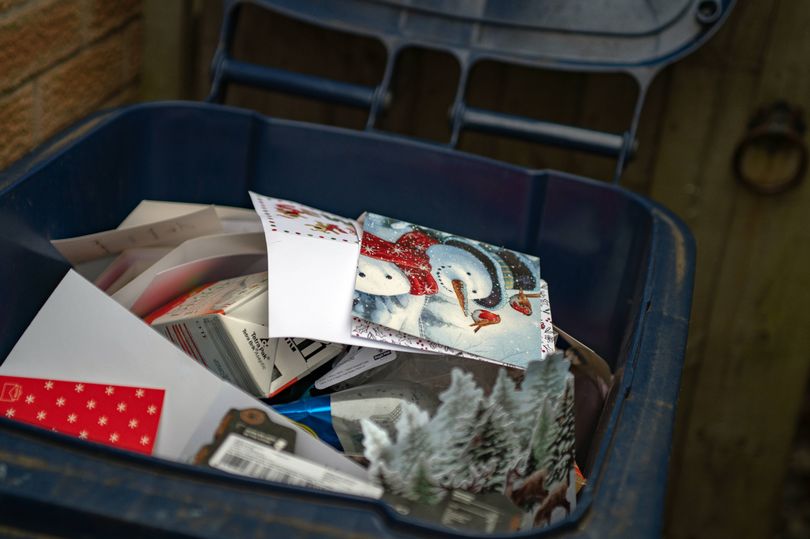 Bin man's warning before throwing Christmas wrapping paper and cards in ...