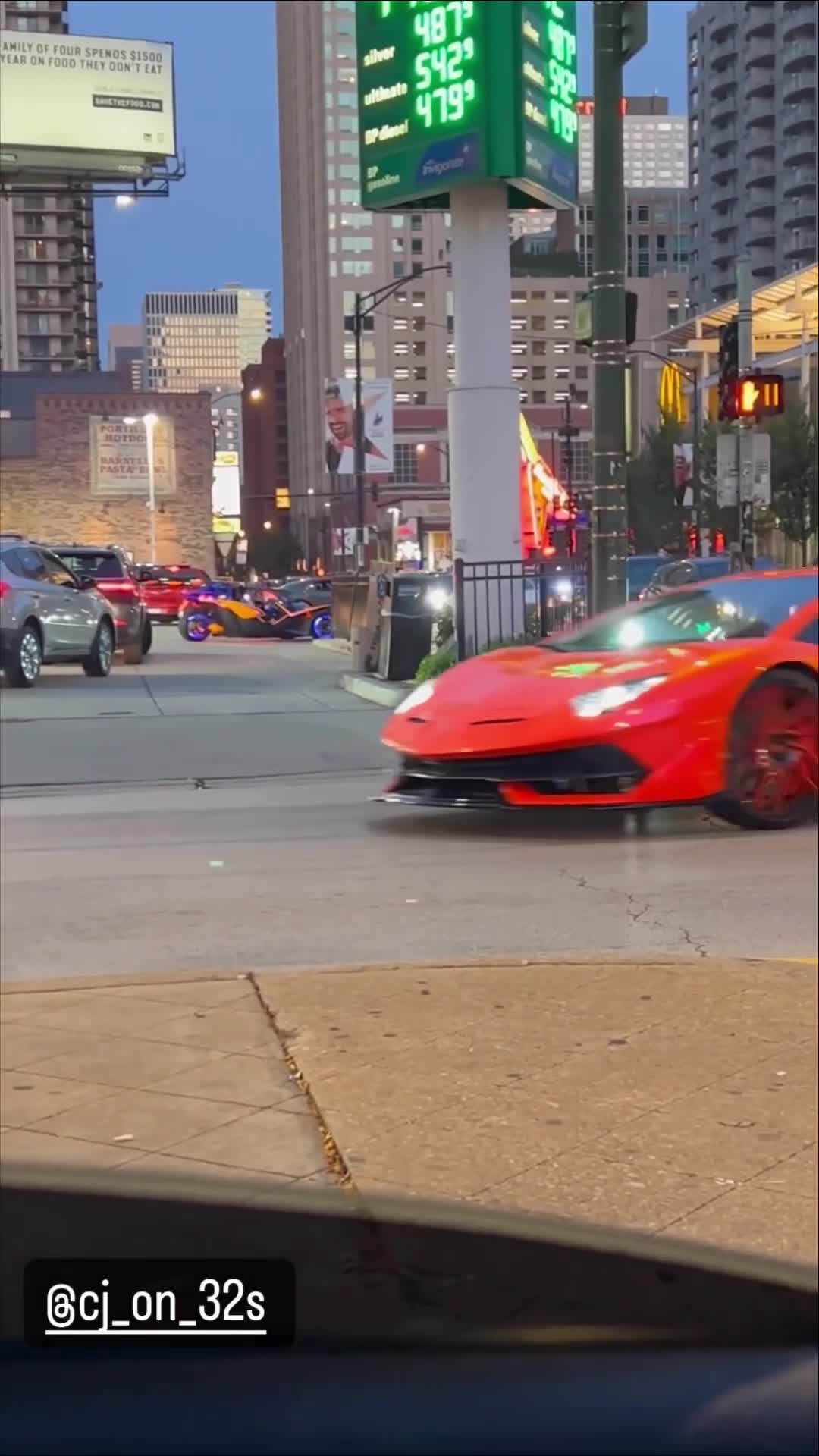 CJon32s Back To back in his Lamborghinis