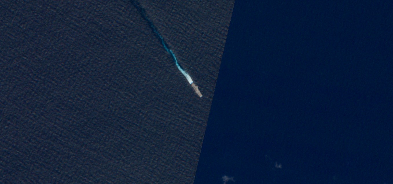 Satellite photo shows US ships enforcing Trump’s Venezuela blockade