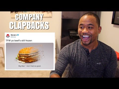 Company clapbacks ft. Wendy's 2019
