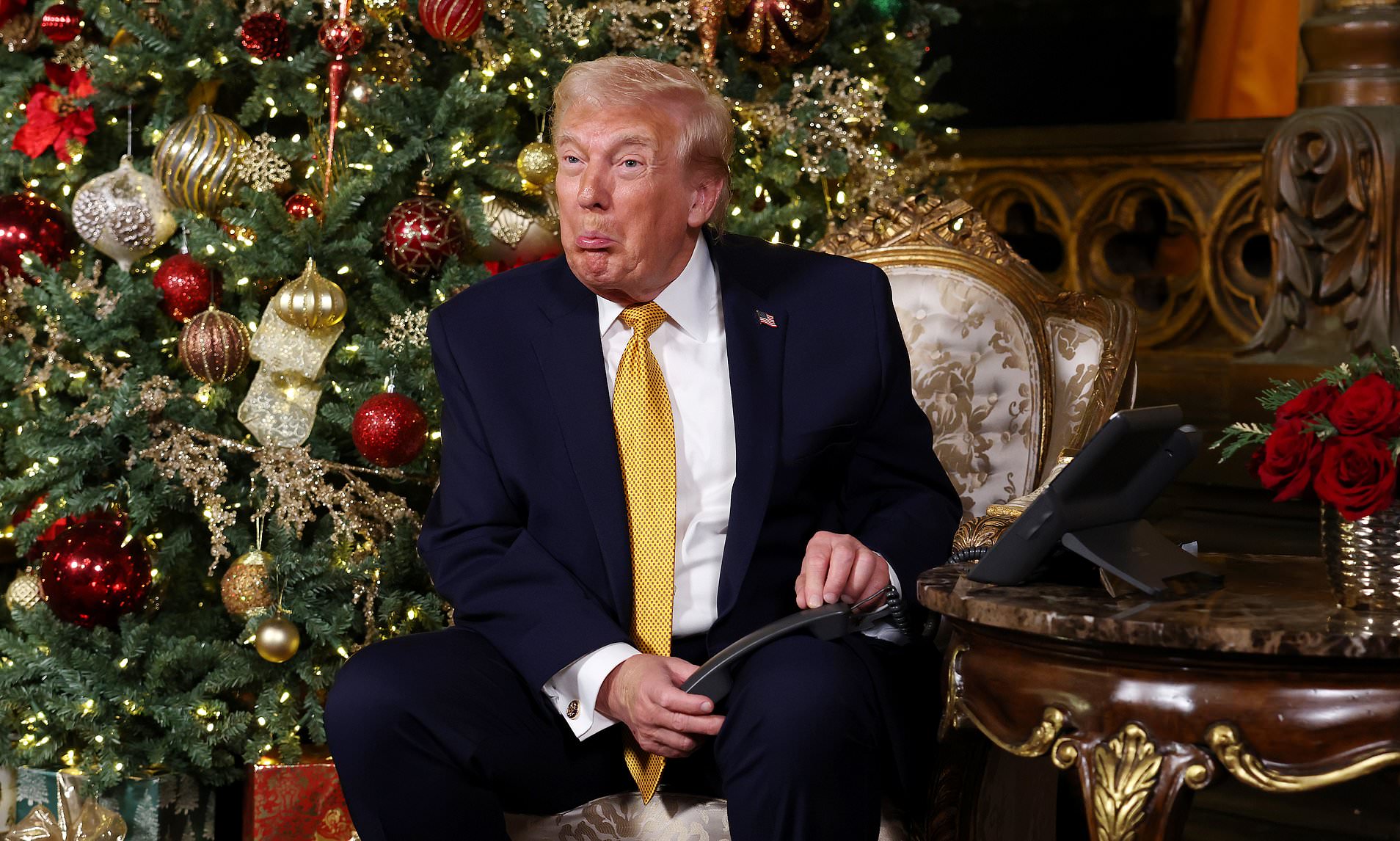 Trump says he tracks Father Christmas so 'we're not infiltrating into ...