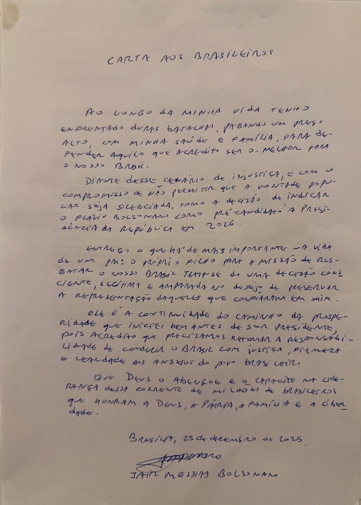 Bolsonaro: 'Entrego o mais importante para um pai, o próprio filho ...