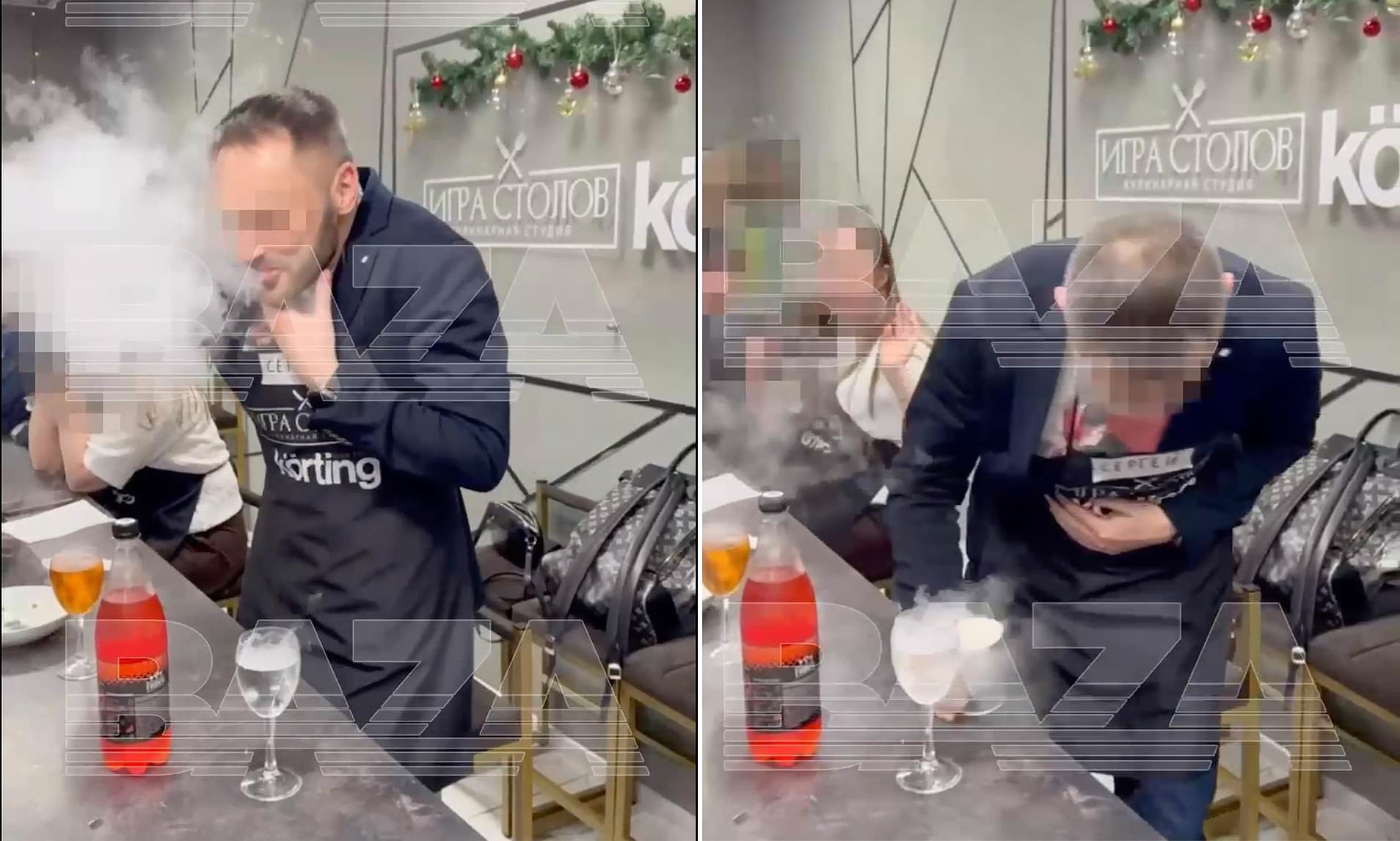 Office party reveller left fighting for his life after drinking liquid ...