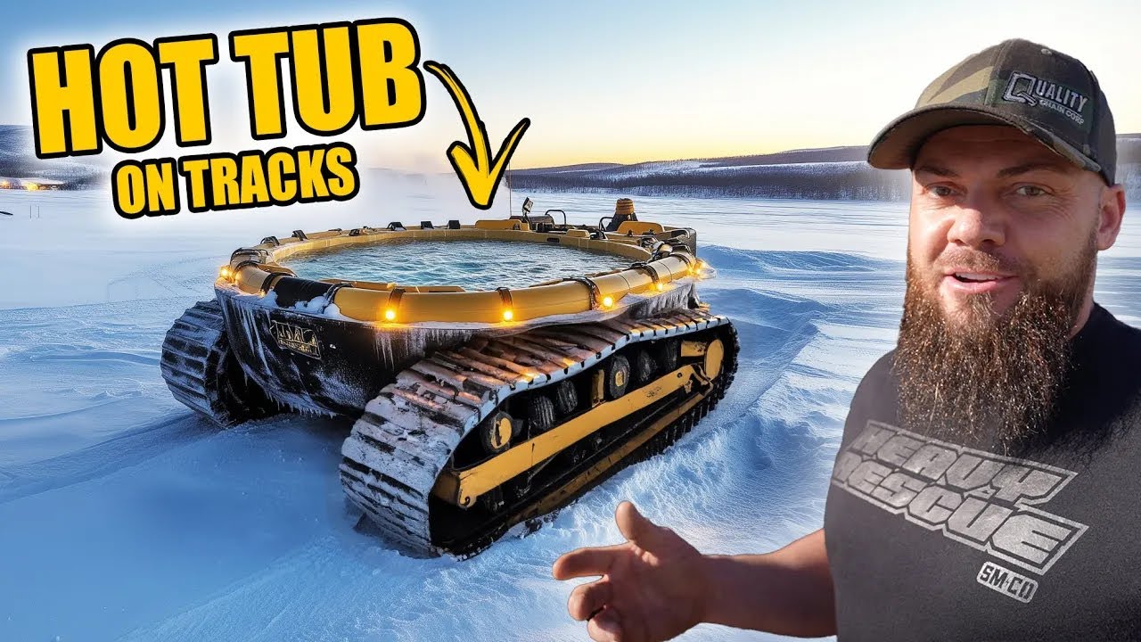 Building a hot tub on snow tracks