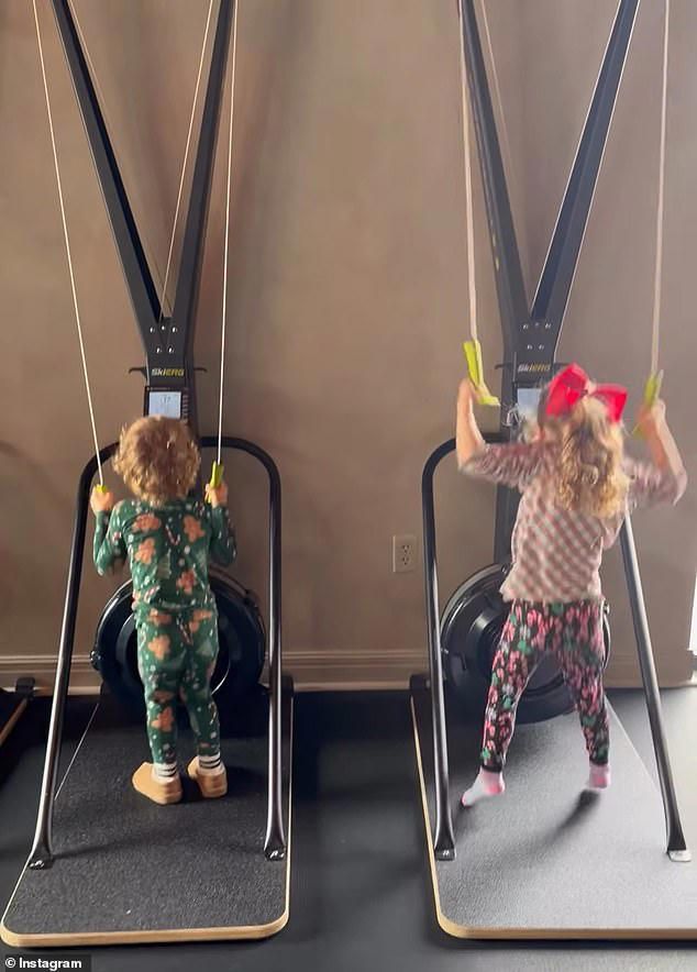 Brittany Mahomes' kids take scary fall off treadmill while working out ...