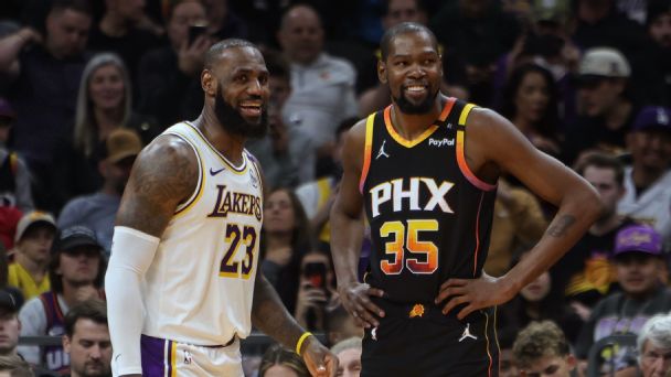 Notable numbers behind LeBron James and Kevin Durant matchup