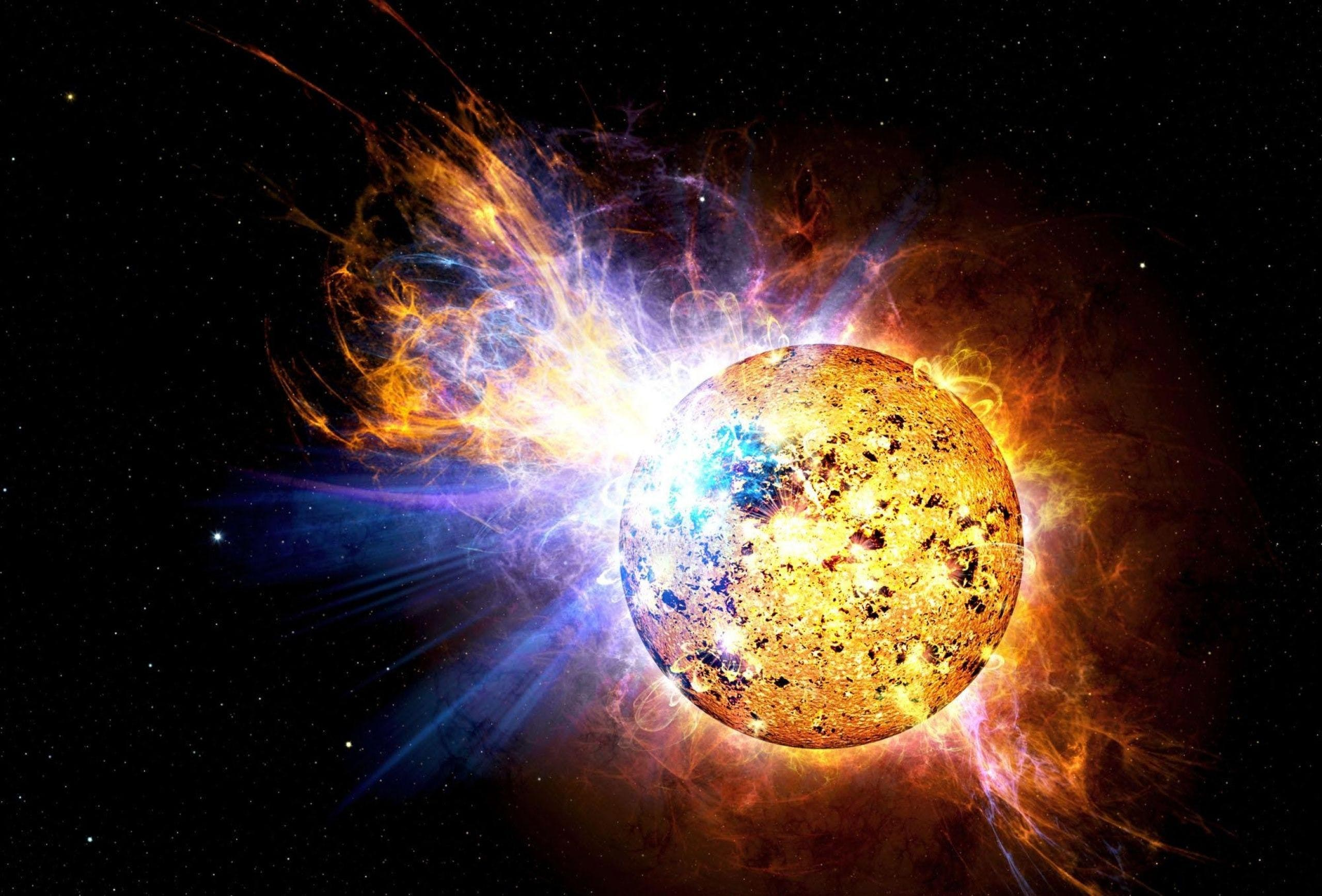 First stellar superflare observed: Are alien worlds in danger?