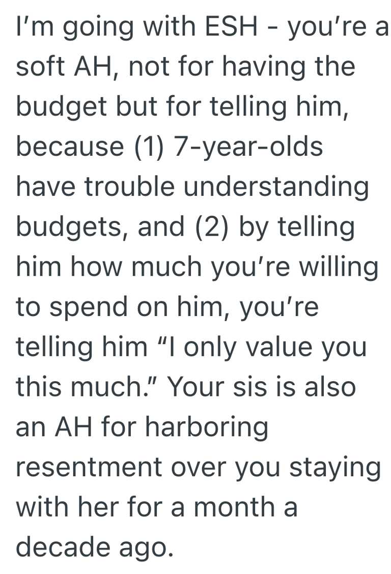 An aunt set a $20 budget for her seven-year-old nephew’s gift, but his ...