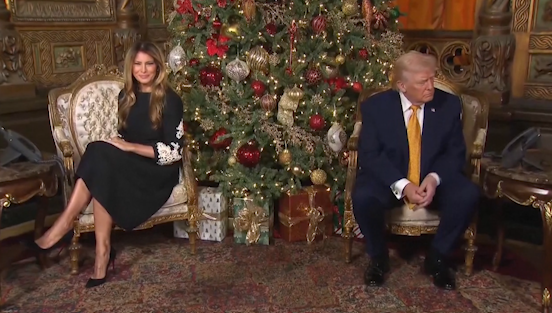The president and first lady spread Christmas cheer from Palm Beach
