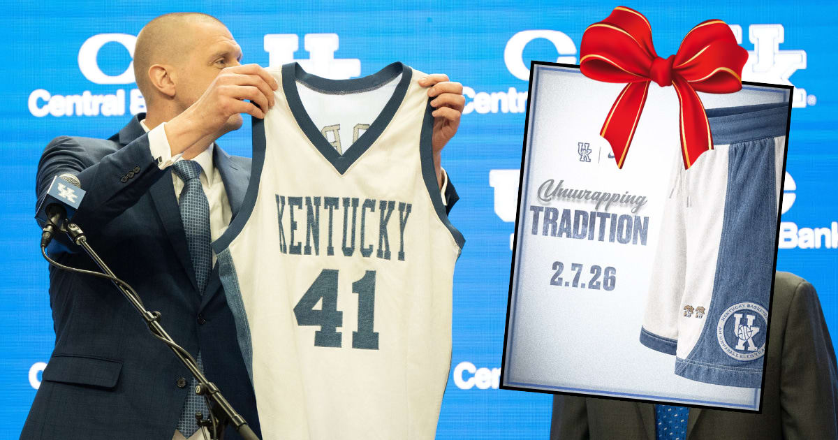Kentucky teases debut of throwback denim uniforms