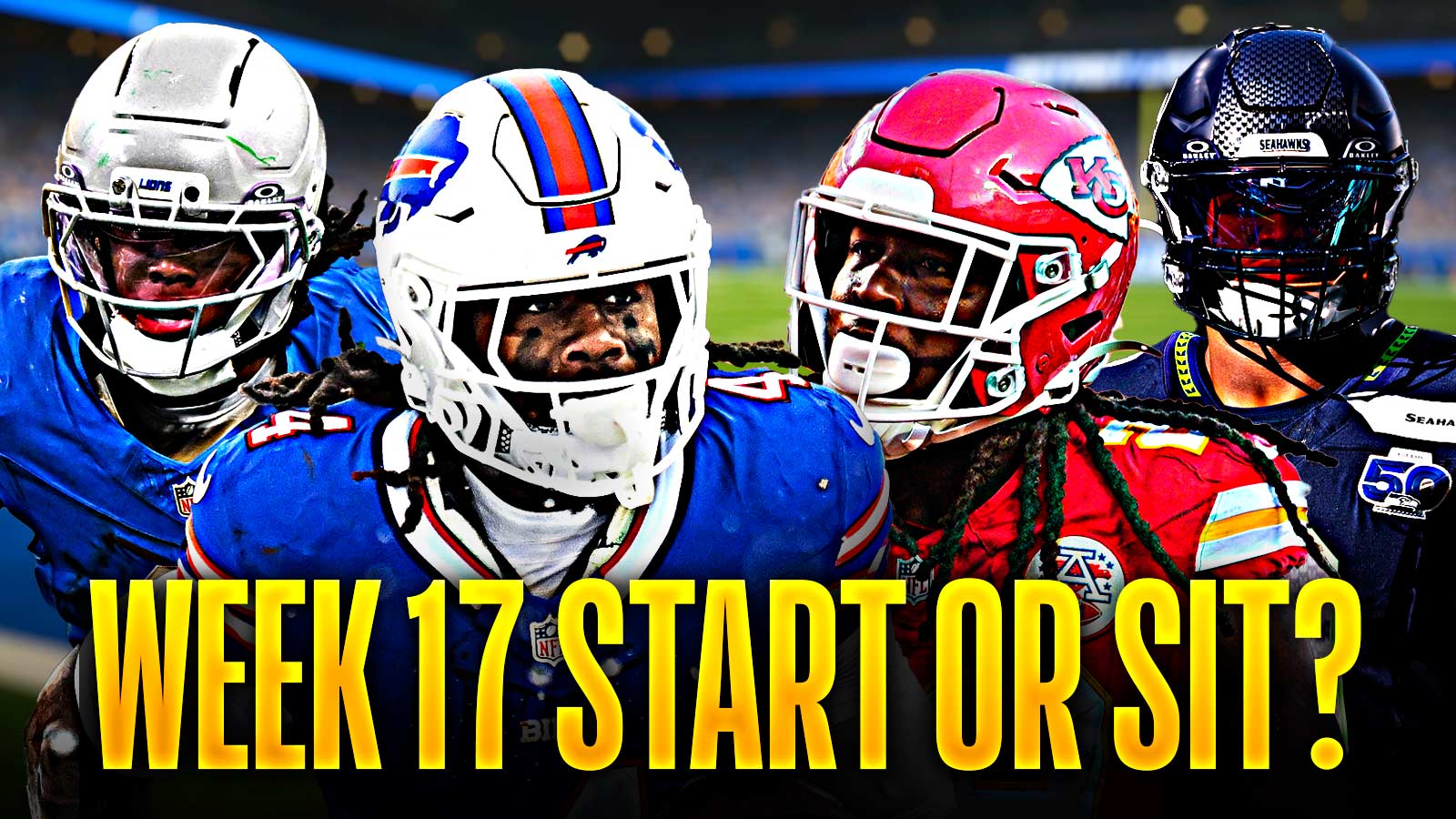 NFL fantasy football week 17 2025 start 'em sit 'em: Running back