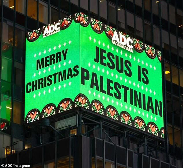 New Yorkers enraged over Times Square Christmas billboard that ...