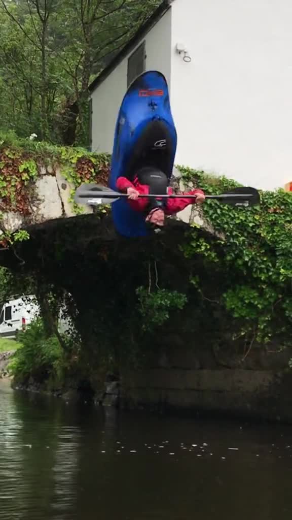 Kayak bridge drop gone wrong (but I'm okay!)