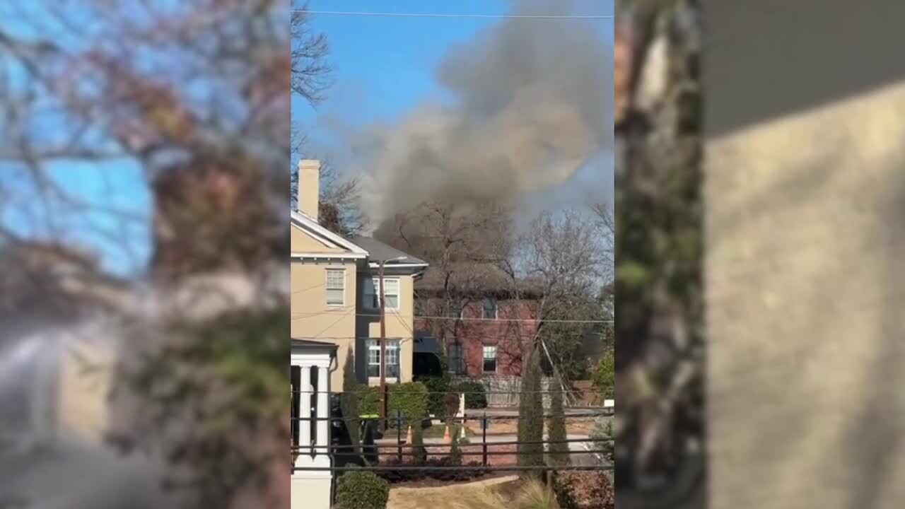 Crews responding to large fire in downtown Greenville