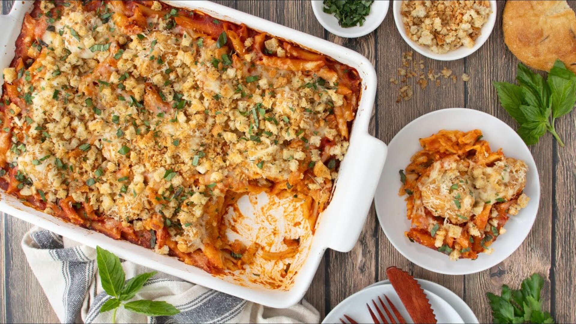 Dump and bake chicken parm casserole recipe