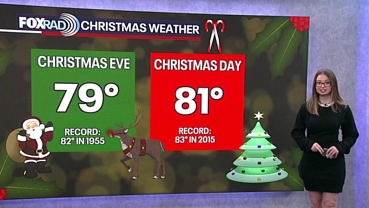 Houston weather: Christmas Day feeling warm, humid