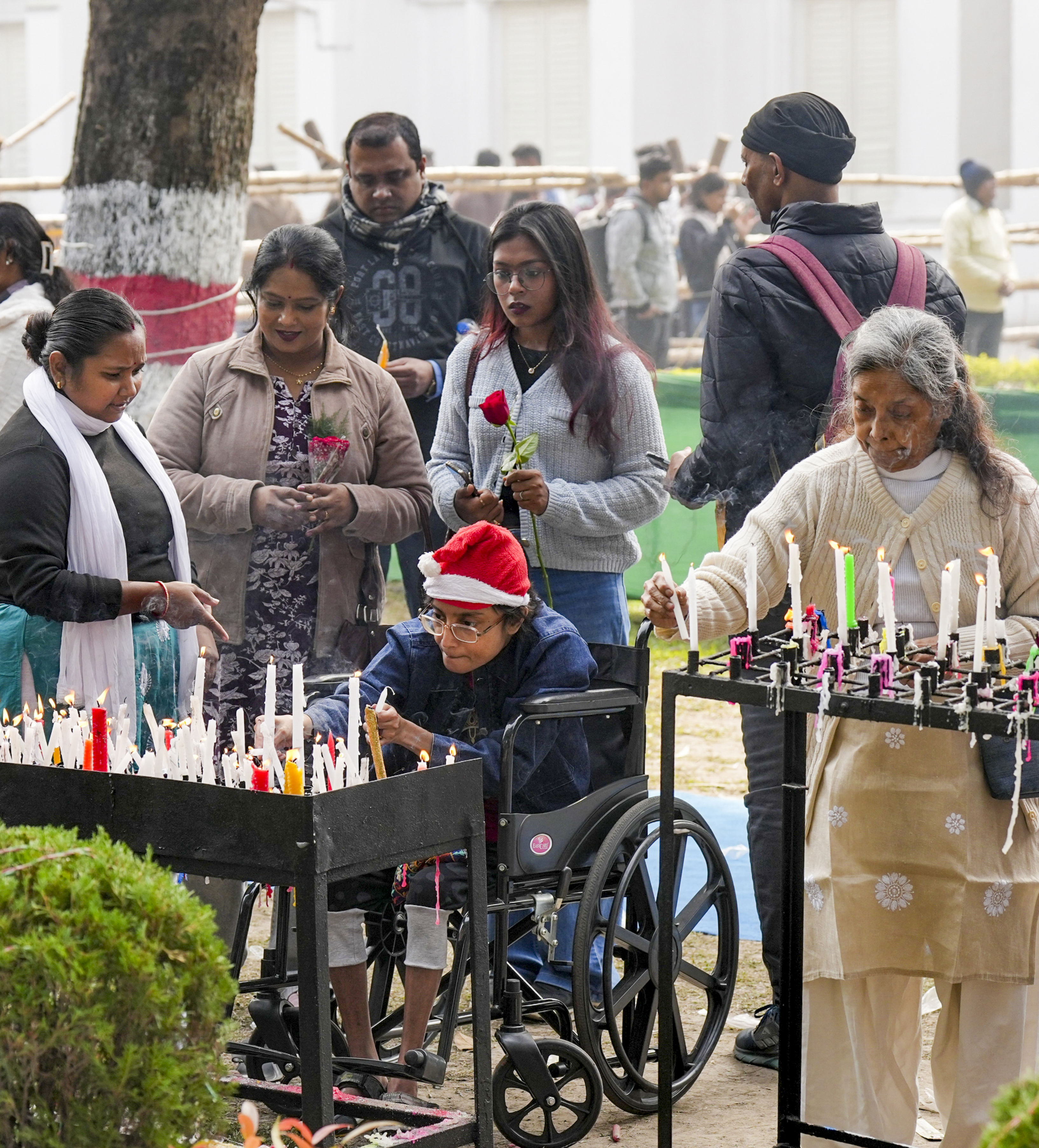 Churches decked in lights, midnight masses mark Christmas celebrations ...