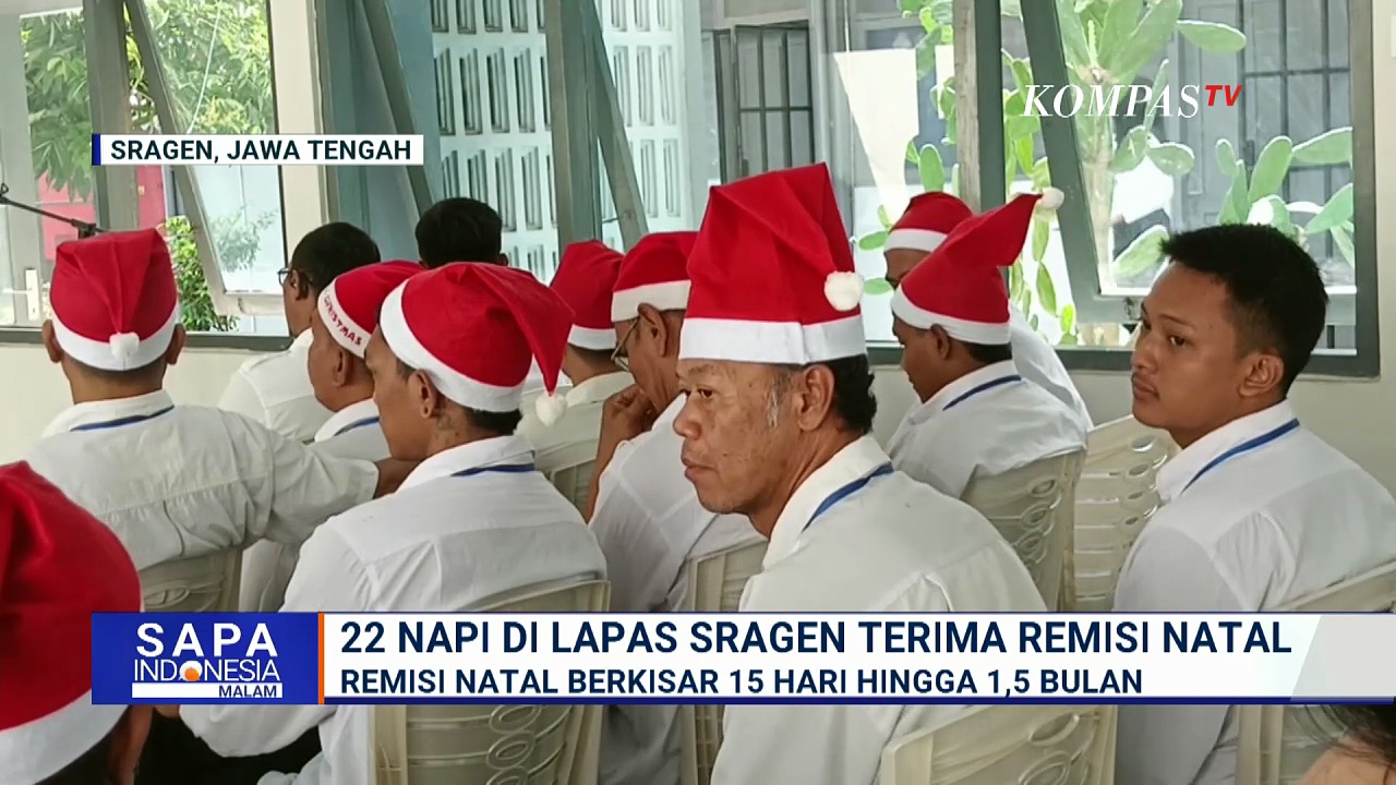 Momen Natal, 22 napi Lapas Kelas IIA Sragen terima remisi | SAPA MALAM