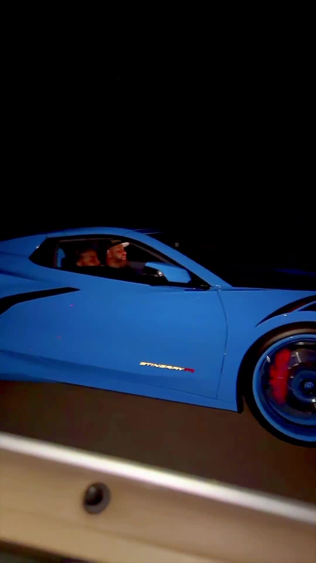 Blue Corvette on 22’s Forgiatos Riding