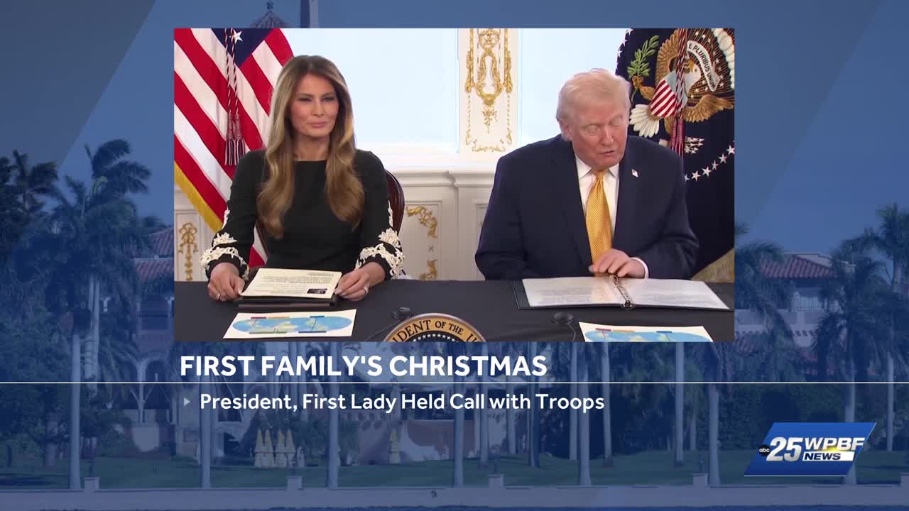 President, first lady spread Christmas cheer from Palm Beach
