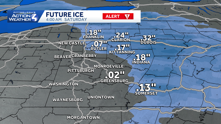 Western Pennsylvania severe weather alert: Ice on roads Friday means ...