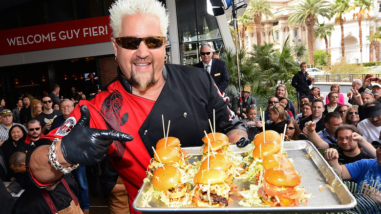 For Guy Fieri, cheeseburgers aren't limited to just cheddar or American