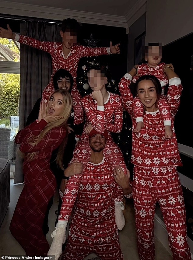 Peter Andre and his children Princess and Junior lead the stars ...