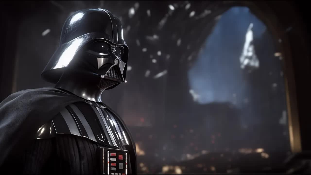 Tales of the Star Wars galaxy: Darth Vader encounters Mace Windu at the ...