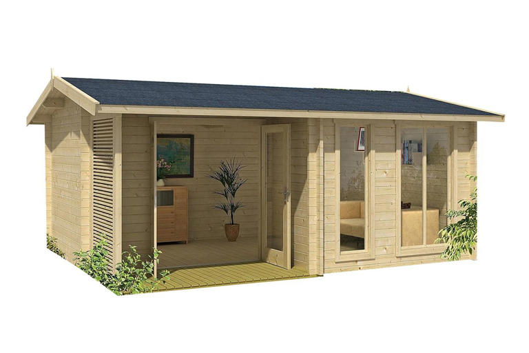 You can get a cozy, cabin-style tiny house from Amazon with a full ...