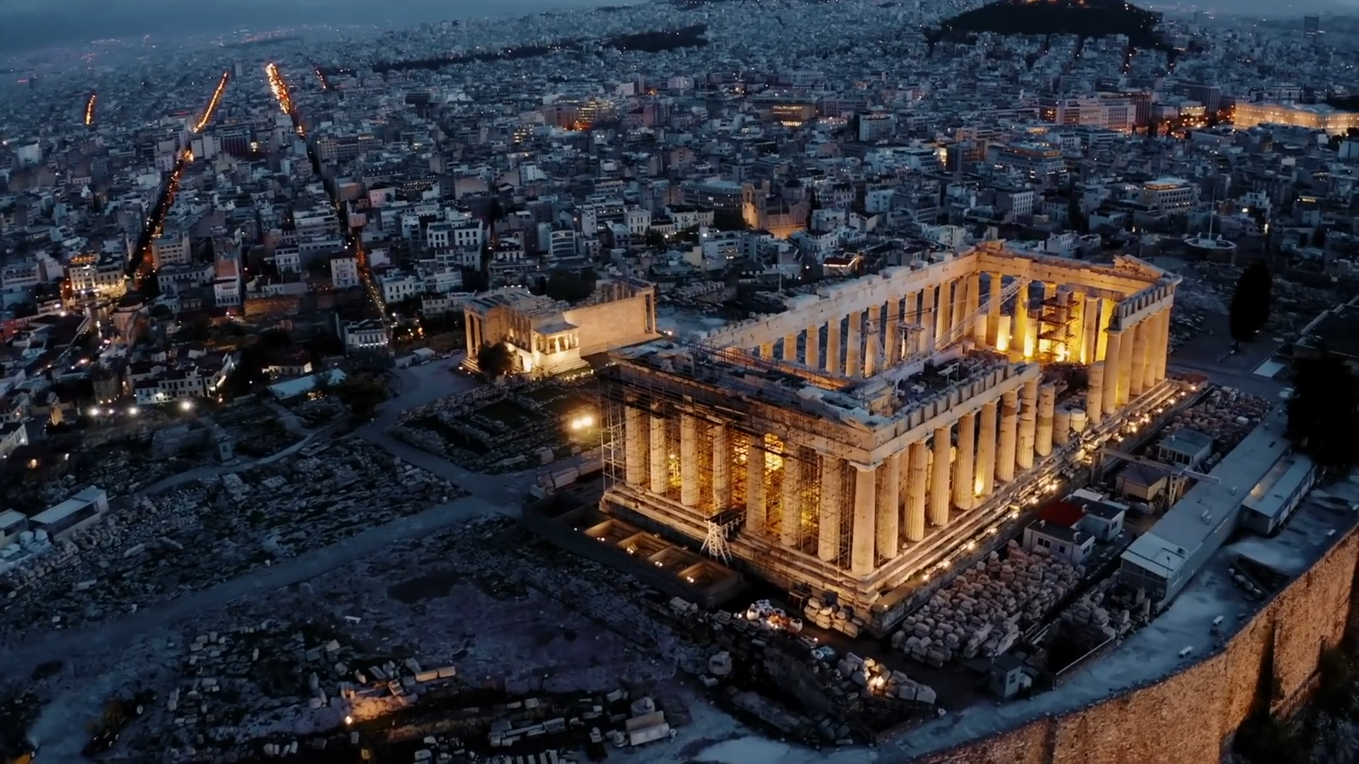 Athens before the Parthenon, the Mycenaean Acropolis, cyclopean walls ...