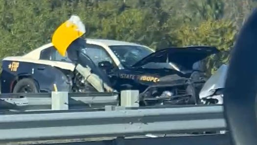 Video shows crash scene after Christmas Day high-speed chase on Florida ...