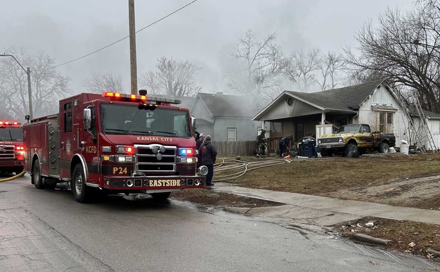 No injuries reported after Kansas City house fire on Christmas Day