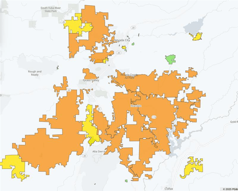 Over 10,000 people are without power on Christmas Day in Nevada County